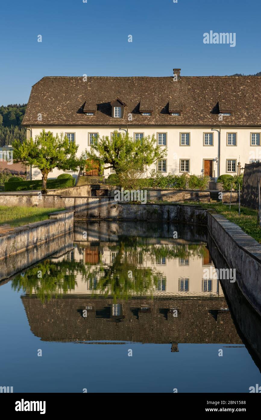 Das historische Schloss Pfaffikon, Freienbach, Kanton Swchyz, Schweiz ...