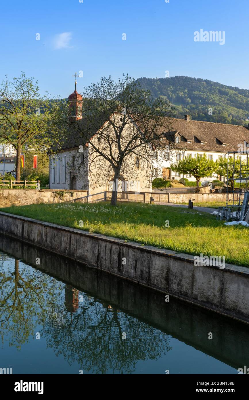 Das historische Schloss Pfaffikon, Freienbach, Kanton Swchyz, Schweiz ...
