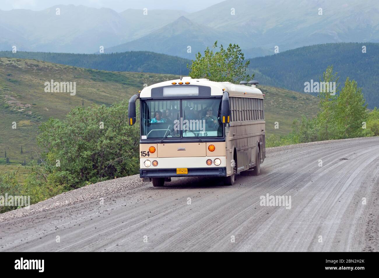Denali National Park Shuttle Bus Stockfotos und -bilder Kaufen - Alamy