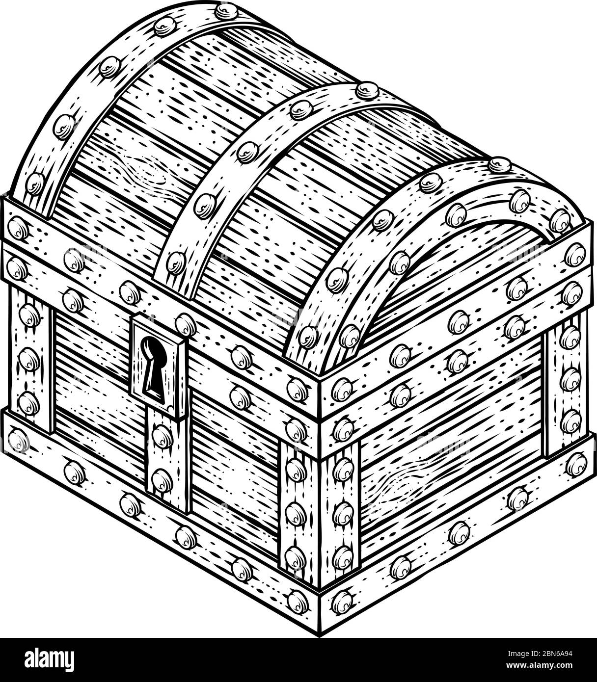 Fantasy Pirates Treasure Chest Vintage Map-Symbol Stock-Vektorgrafik ...