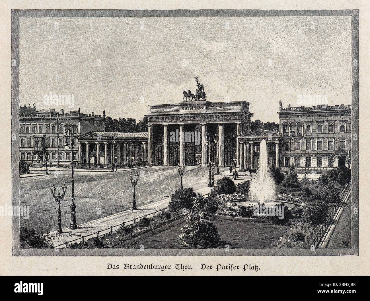 'Das Brandenburger Tor. Der Pariser Platz oder das Brandenburger Tor ...