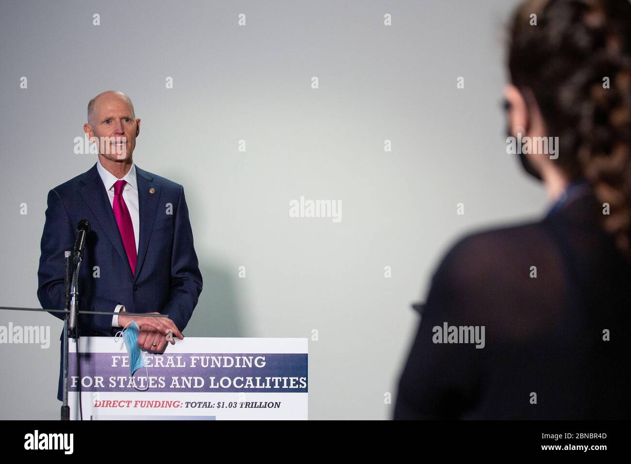 Der US-Senator Rick Scott (Republikaner von Florida) spricht vor dem ...