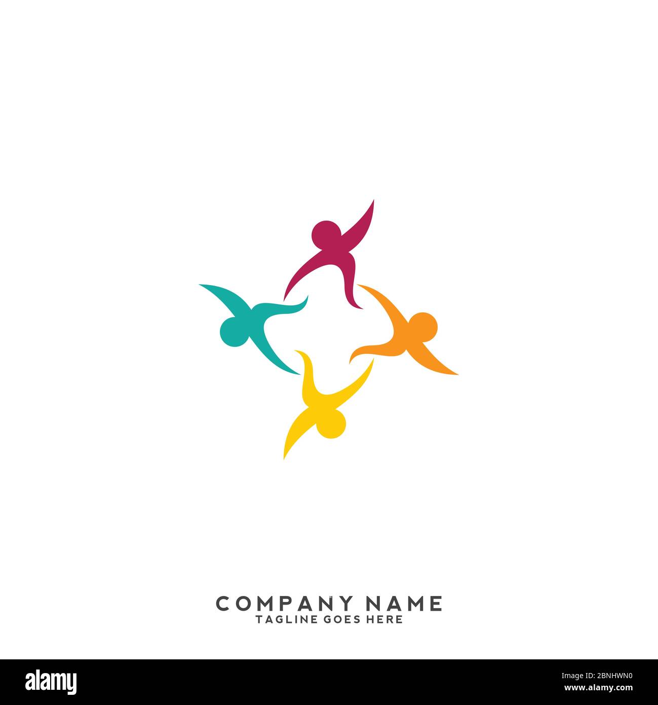 Menschen, Gemeinschaft, kreative Drehscheibe, Social-Connection-Symbole ...