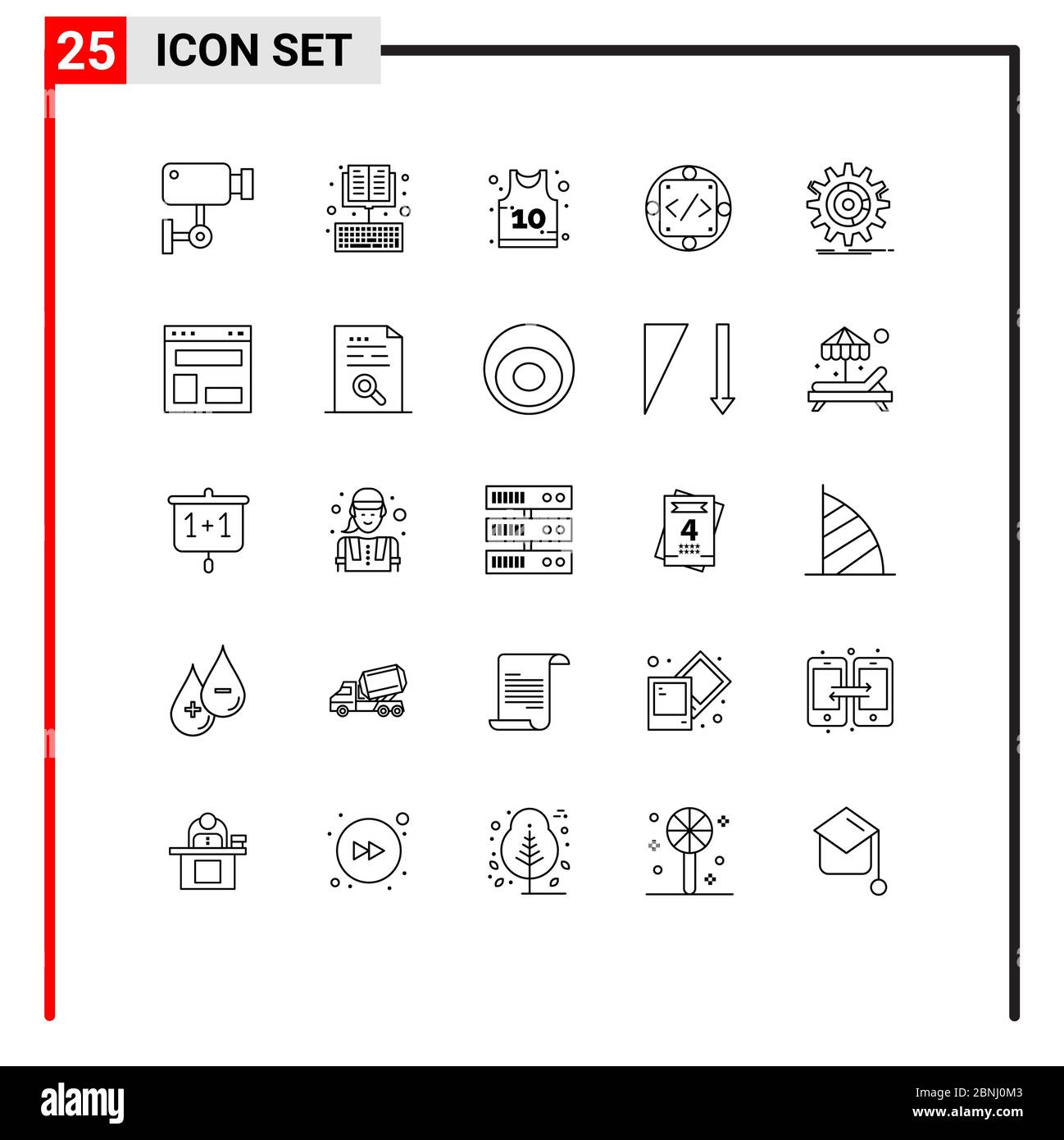 Umsetzung piktogramm Stock-Vektorgrafiken kaufen - Alamy