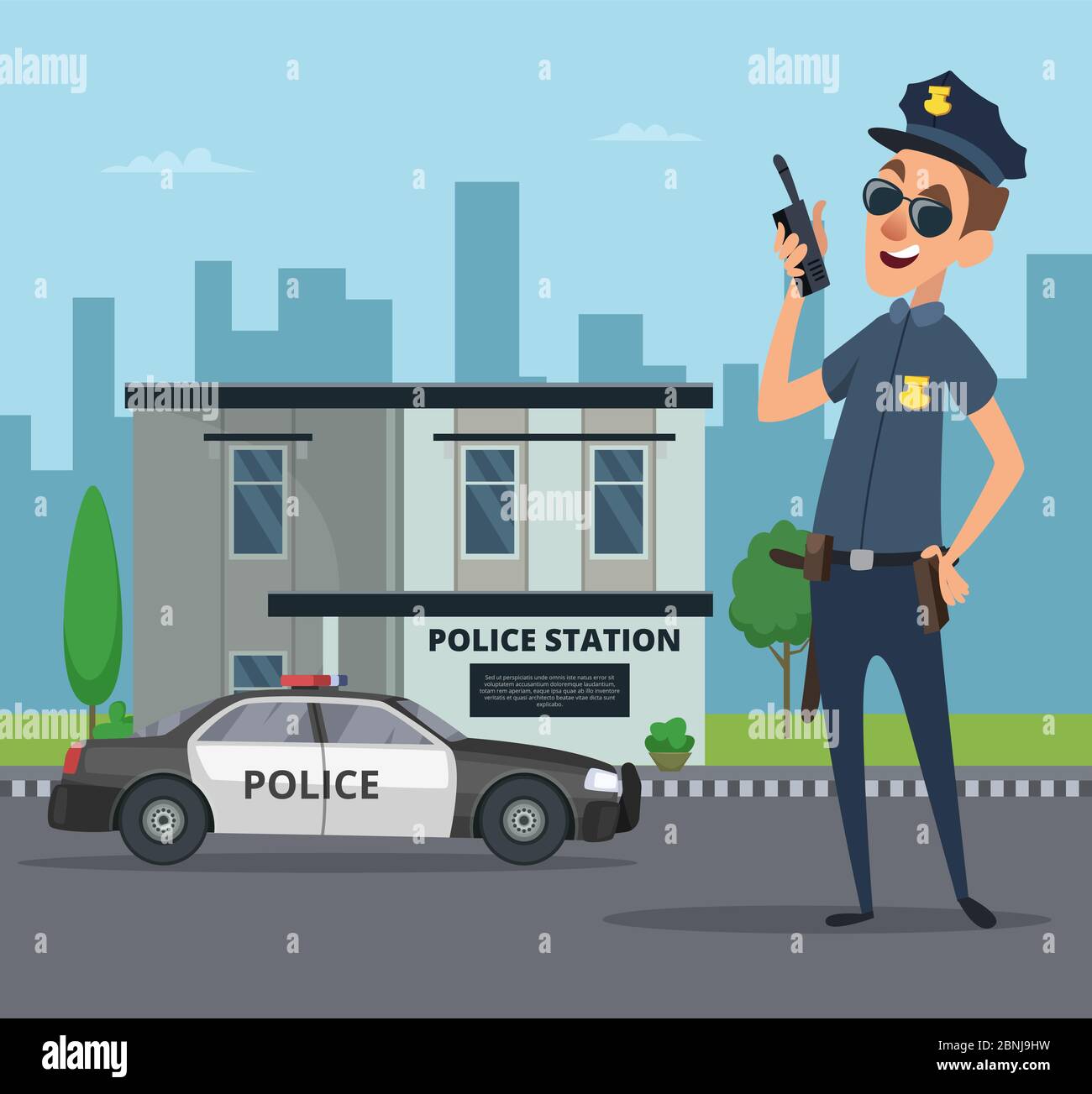 Polizei cartoon -Fotos und -Bildmaterial in hoher Auflösung – Alamy