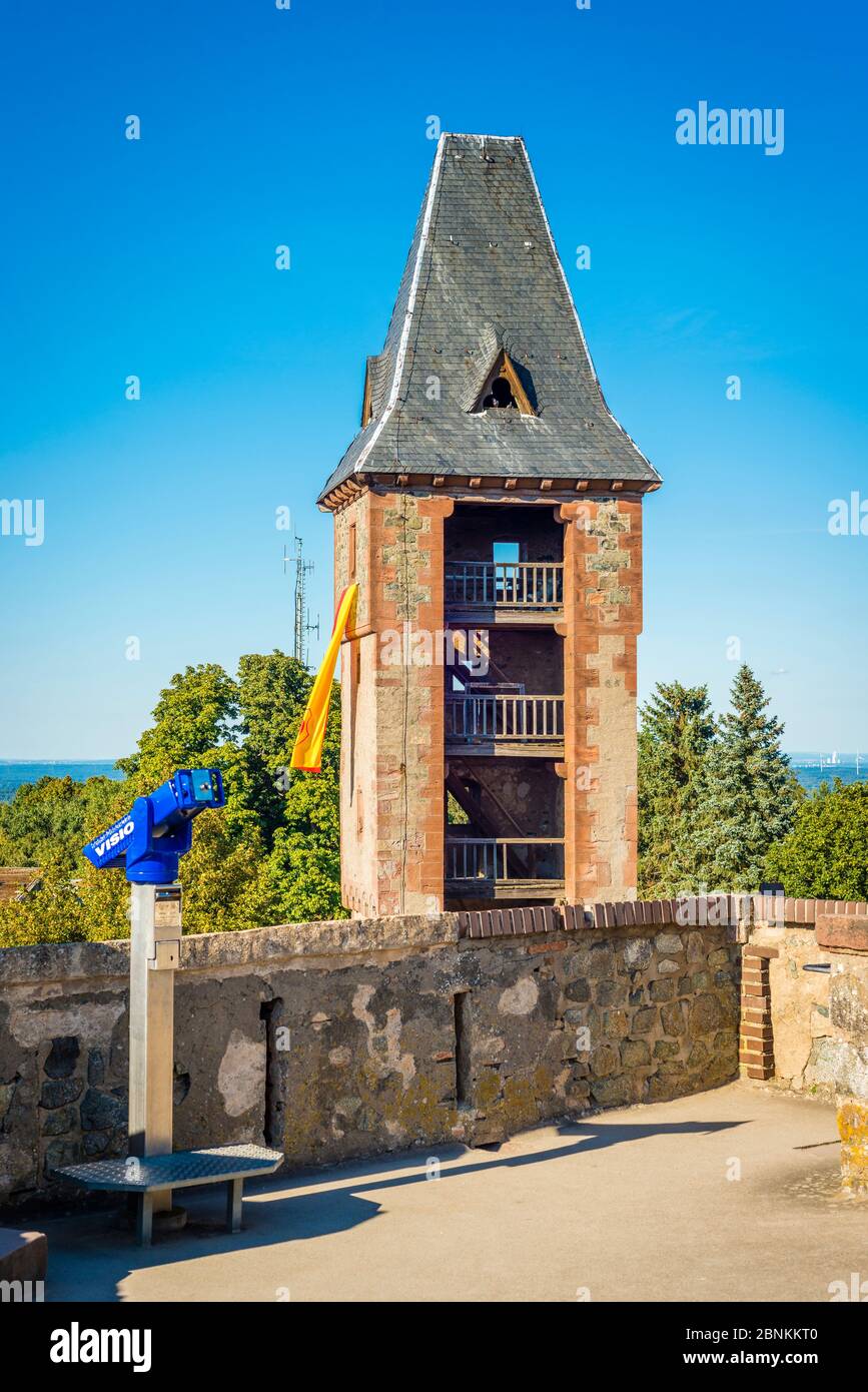 Burg Frankenstein südlich von Darmsatdt, Eberstadt, Odenwald, mystische ...