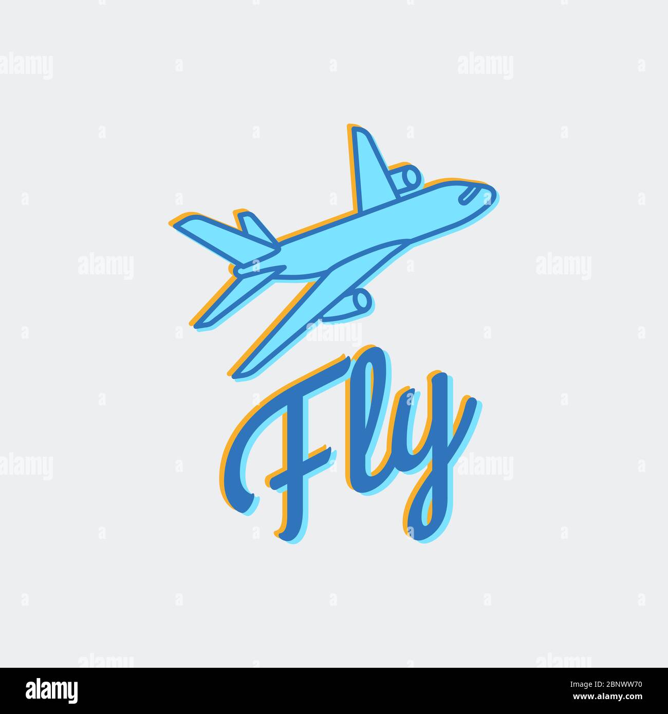 Airplane logo -Fotos und -Bildmaterial in hoher Auflösung – Alamy