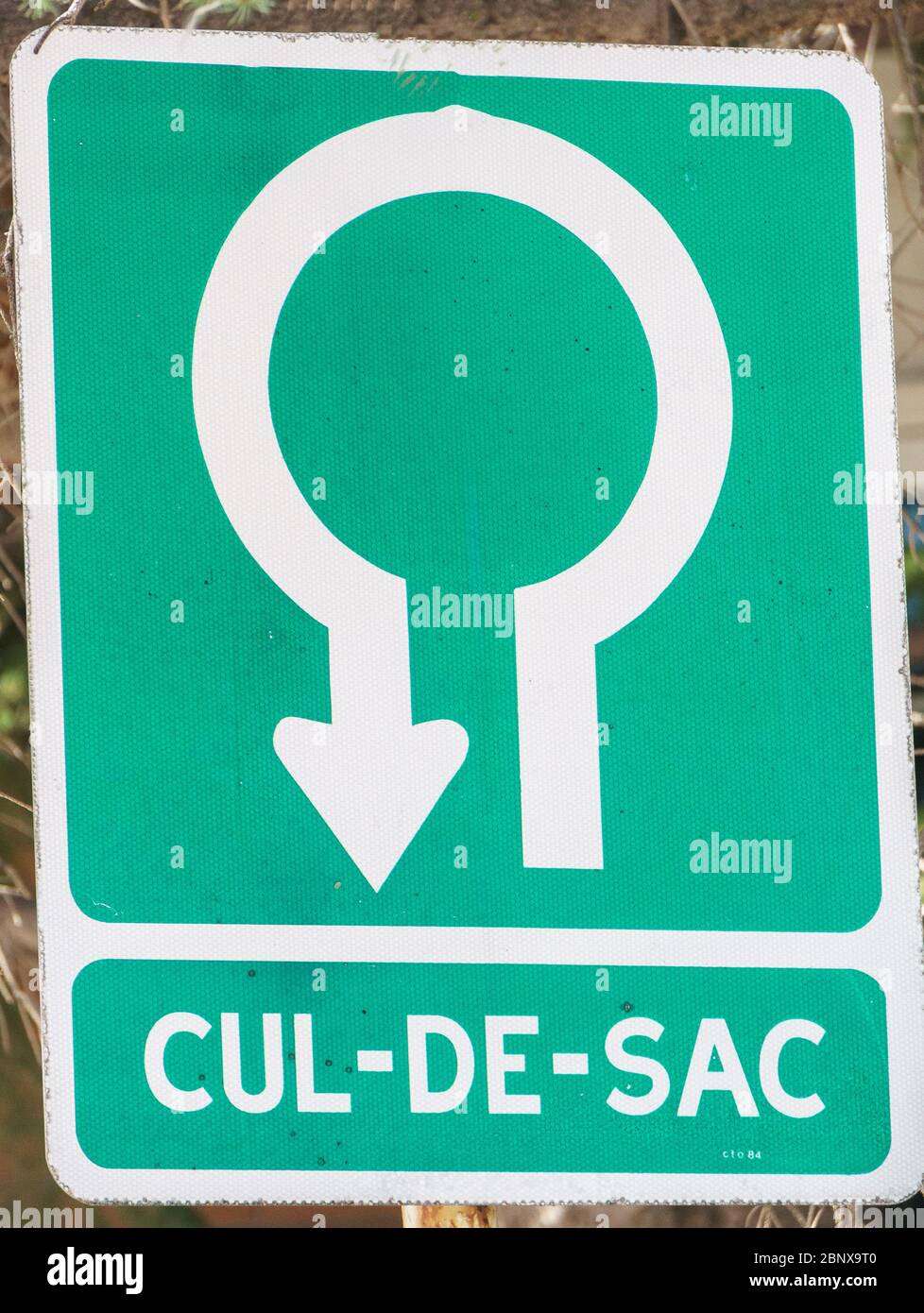 Cul de sac sign -Fotos und -Bildmaterial in hoher Auflösung – Alamy