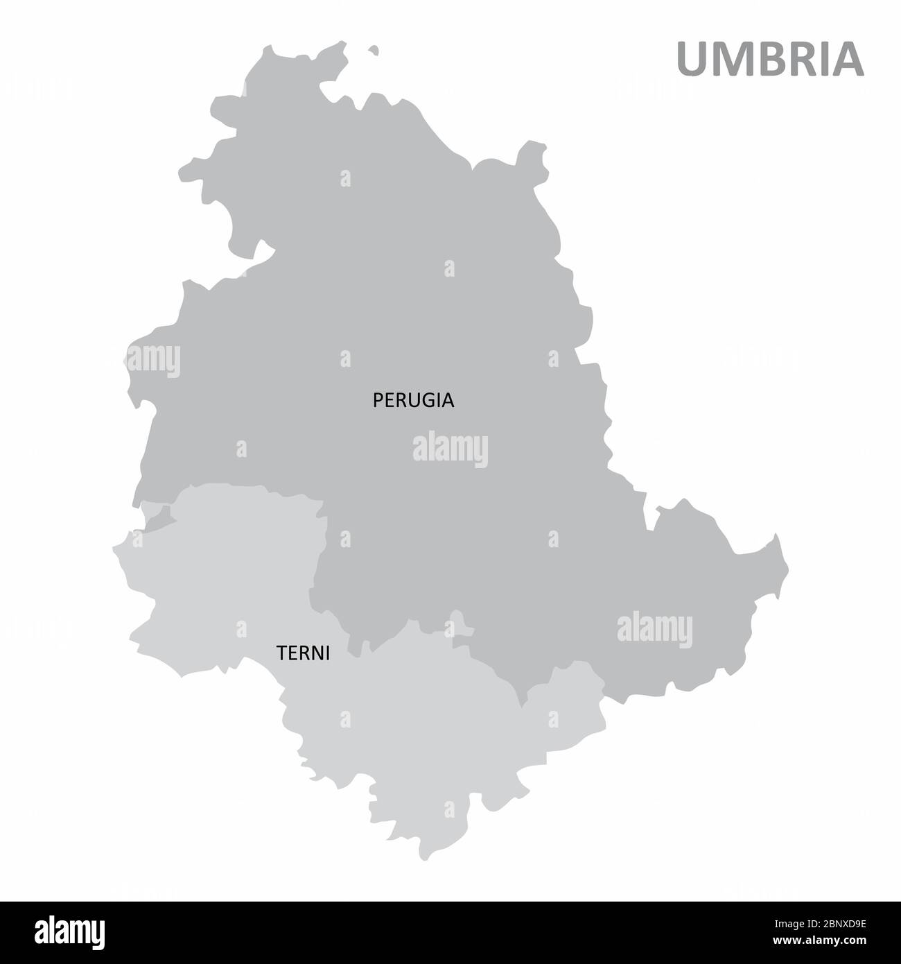Mappa della provincia di umbria -Fotos und -Bildmaterial in hoher ...