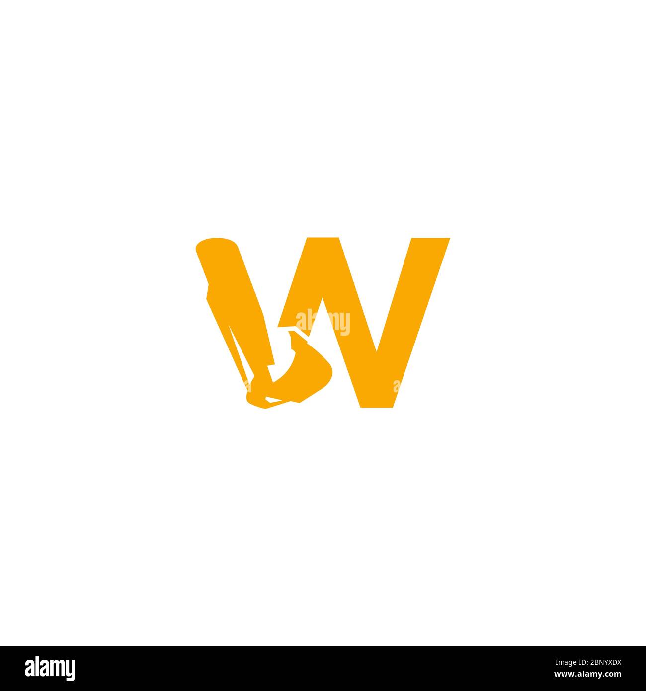 W buchstabensymbol logo -Fotos und -Bildmaterial in hoher Auflösung – Alamy
