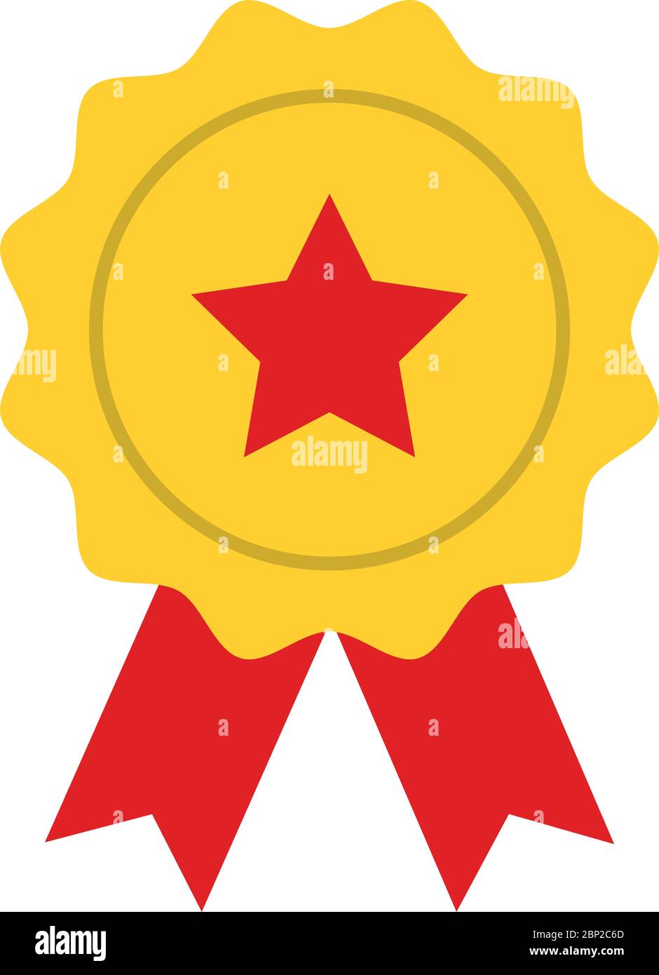 Gewinner Goldmedaille Stern Symbol Auszeichnung Emblem Symbol Vektor ...