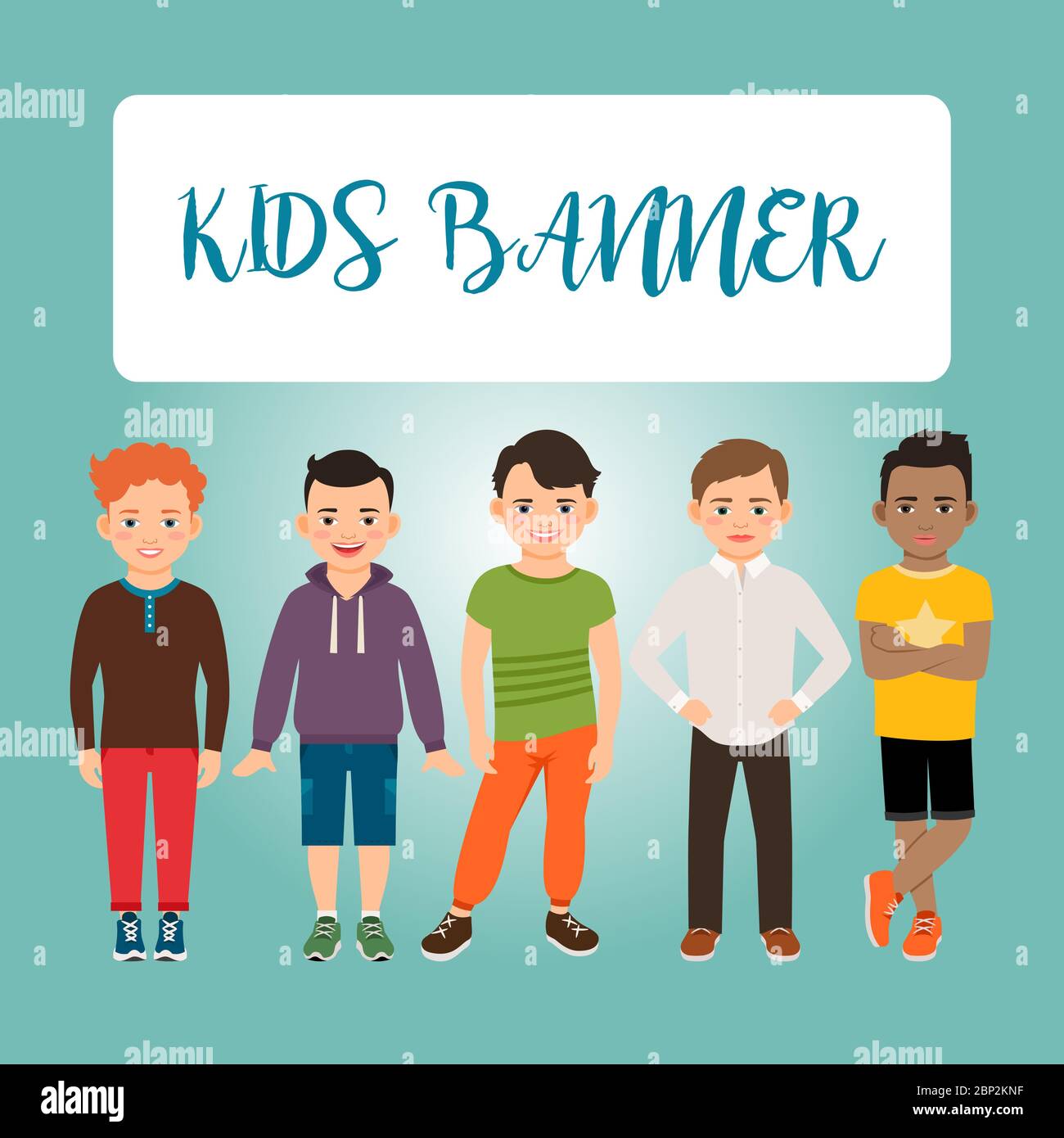 Kinder banner Stock-Vektorgrafiken kaufen - Alamy