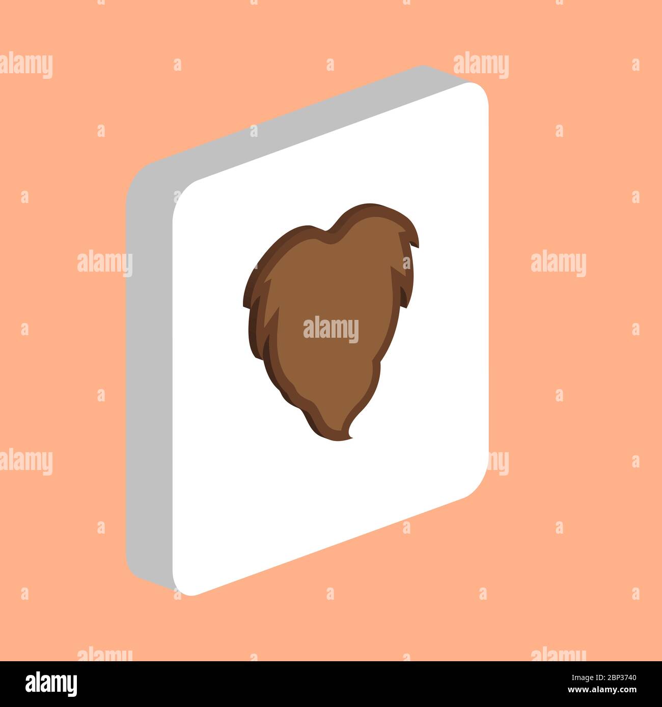 Einfaches Vektor-Symbol für Bart. Illustration Symbol Design Vorlage ...