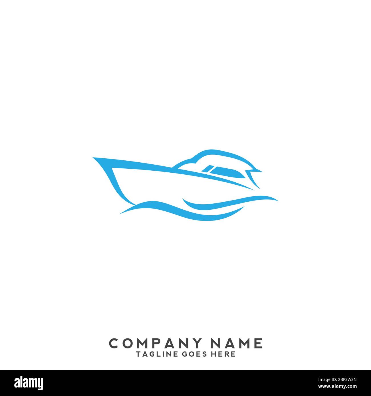Speed Boot Logo Design Vorlage, Sea Boot Logo Design Konzept, Vektor ...