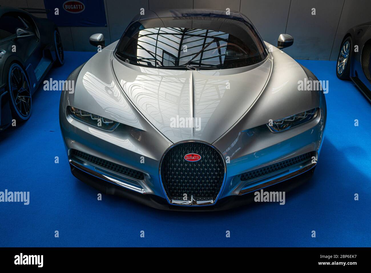BERLIN - Mai 11, 2019: ein Sportwagen Bugatti Chiron, 2017. 32Th Berlin ...