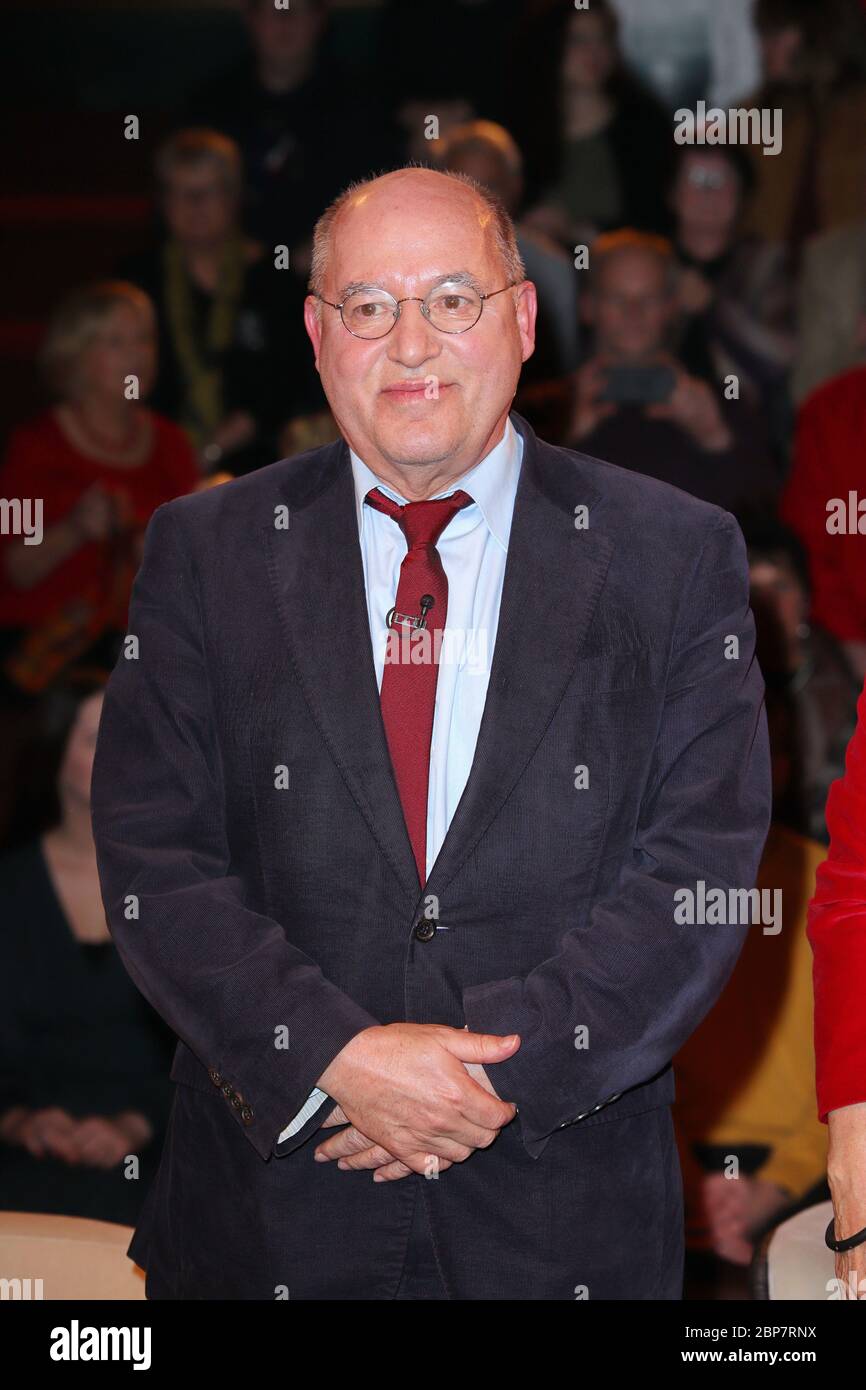 Gregor Gysi, Markus Lanz Talkshow aus dem Studio Stahltwiete, Hamburg ...
