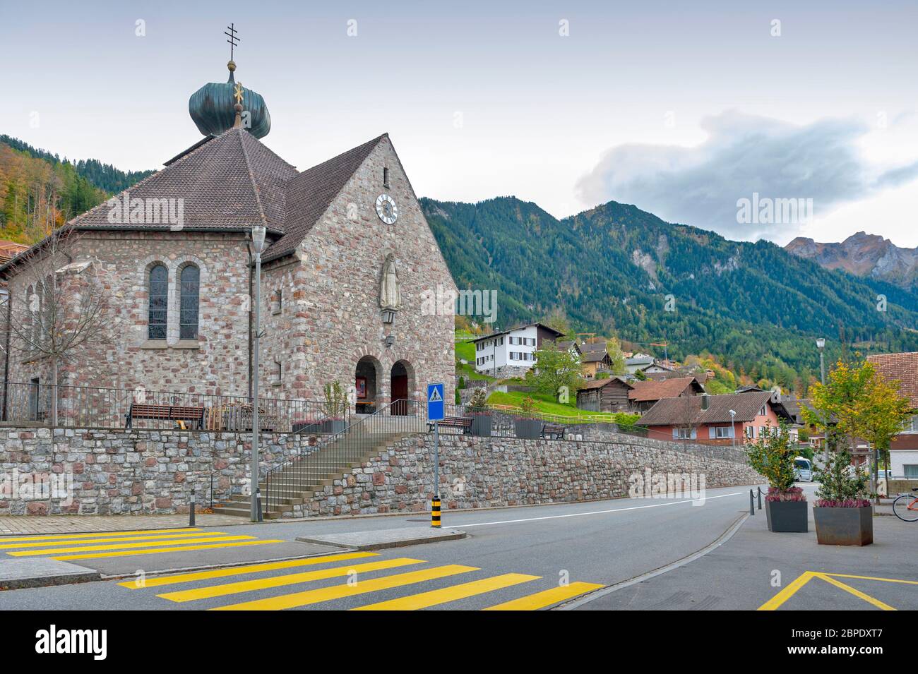 Pfarrkirche Triesenberg oder St. Joseph's Parish Church, eine katholische Kirche in ...