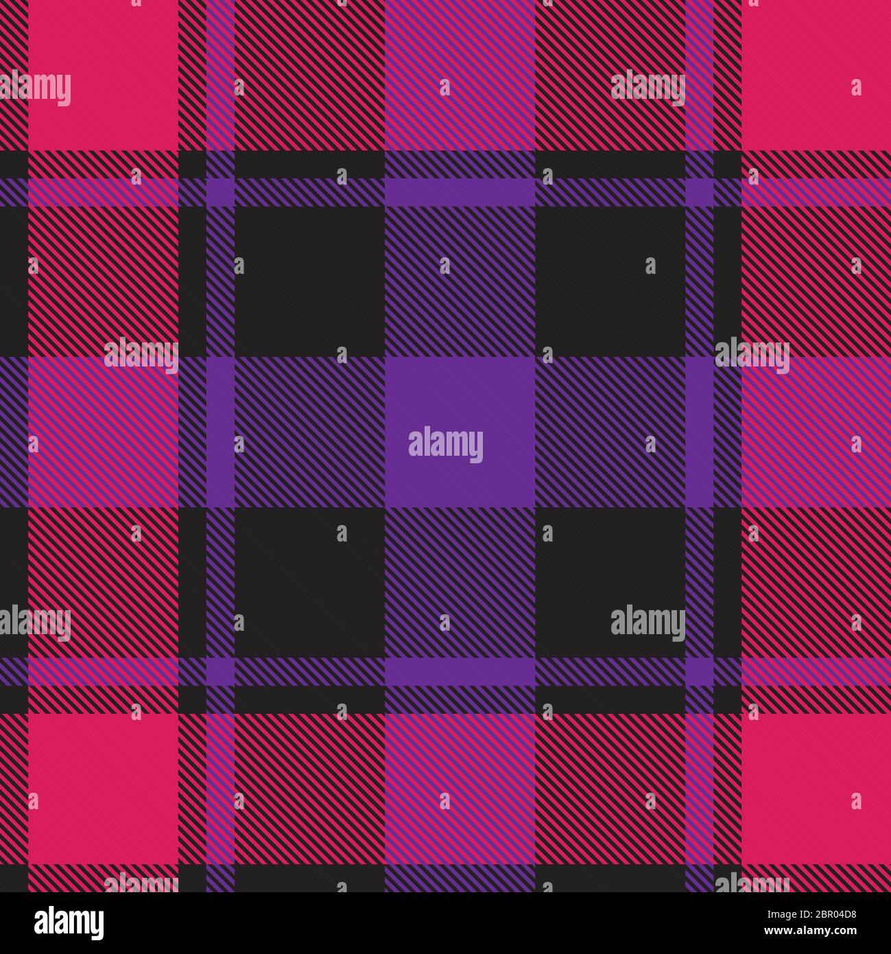 Lila Plaid, kariert, Tartan nahtloses Muster geeignet für Mode ...
