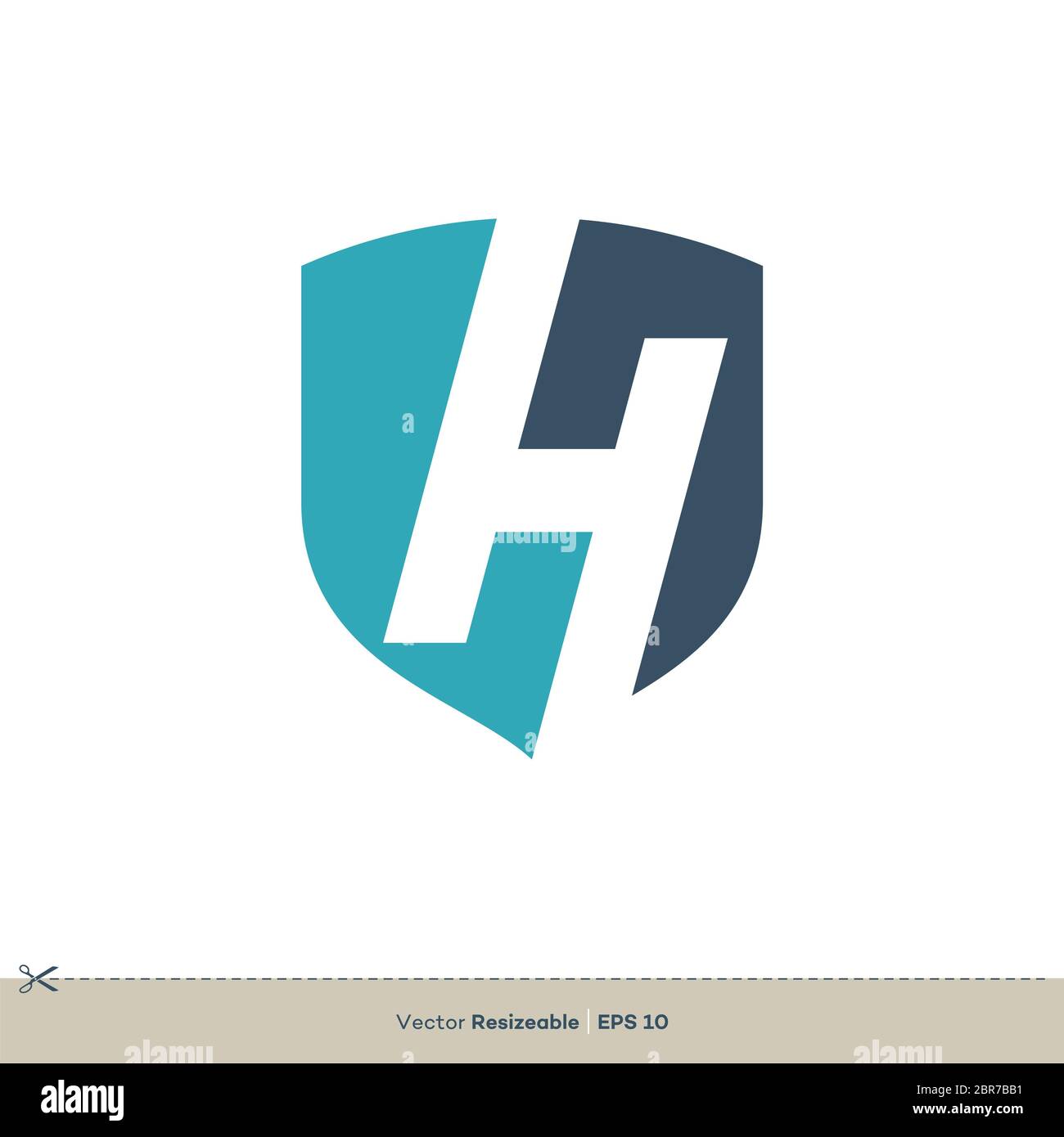 Buchstabe H Vektor Logo Vorlage Illustration Design Stockfotografie - Alamy