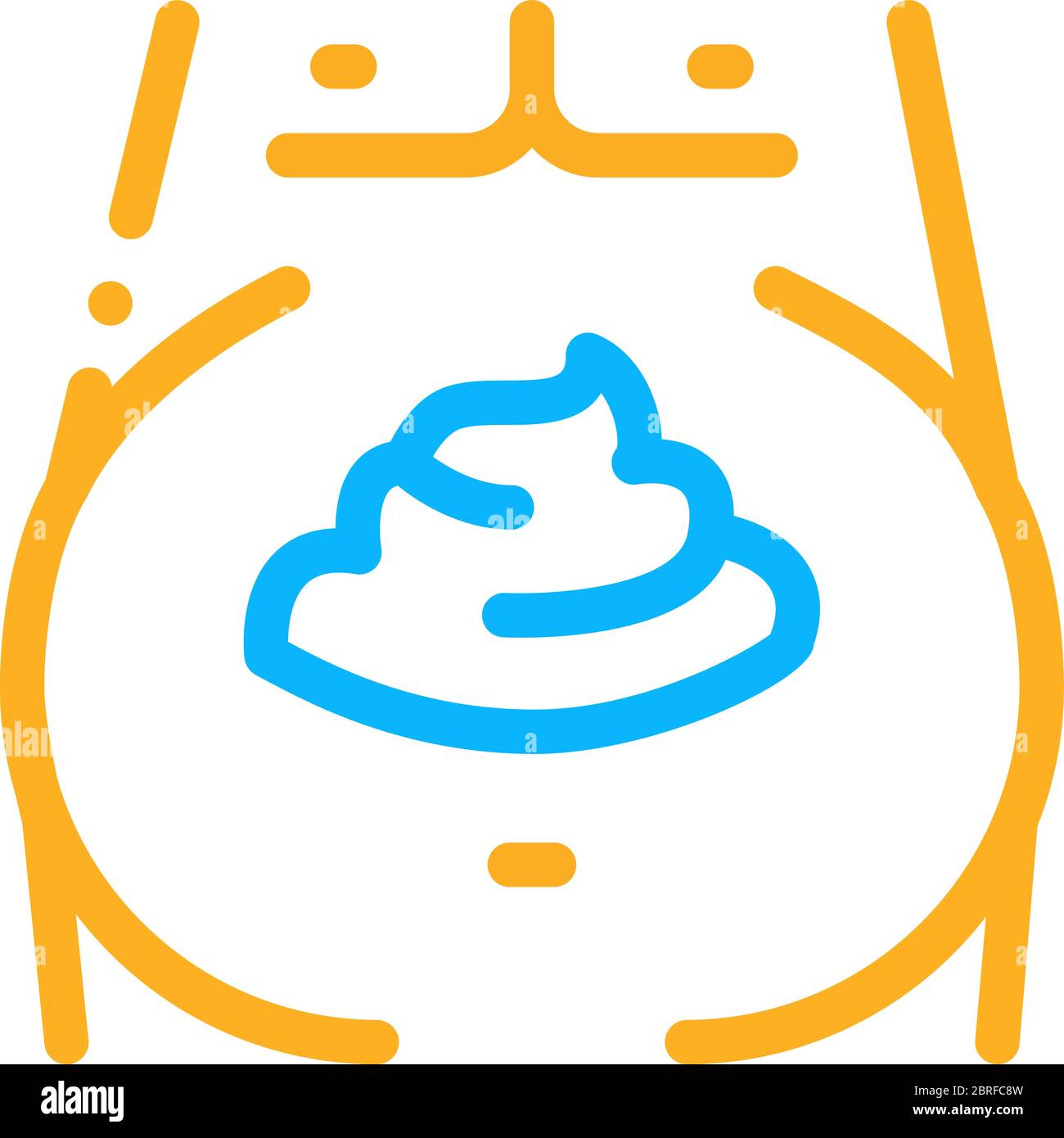 Mayonnaise Adipositas Symbol Vektor-Umriss Illustration Stock ...