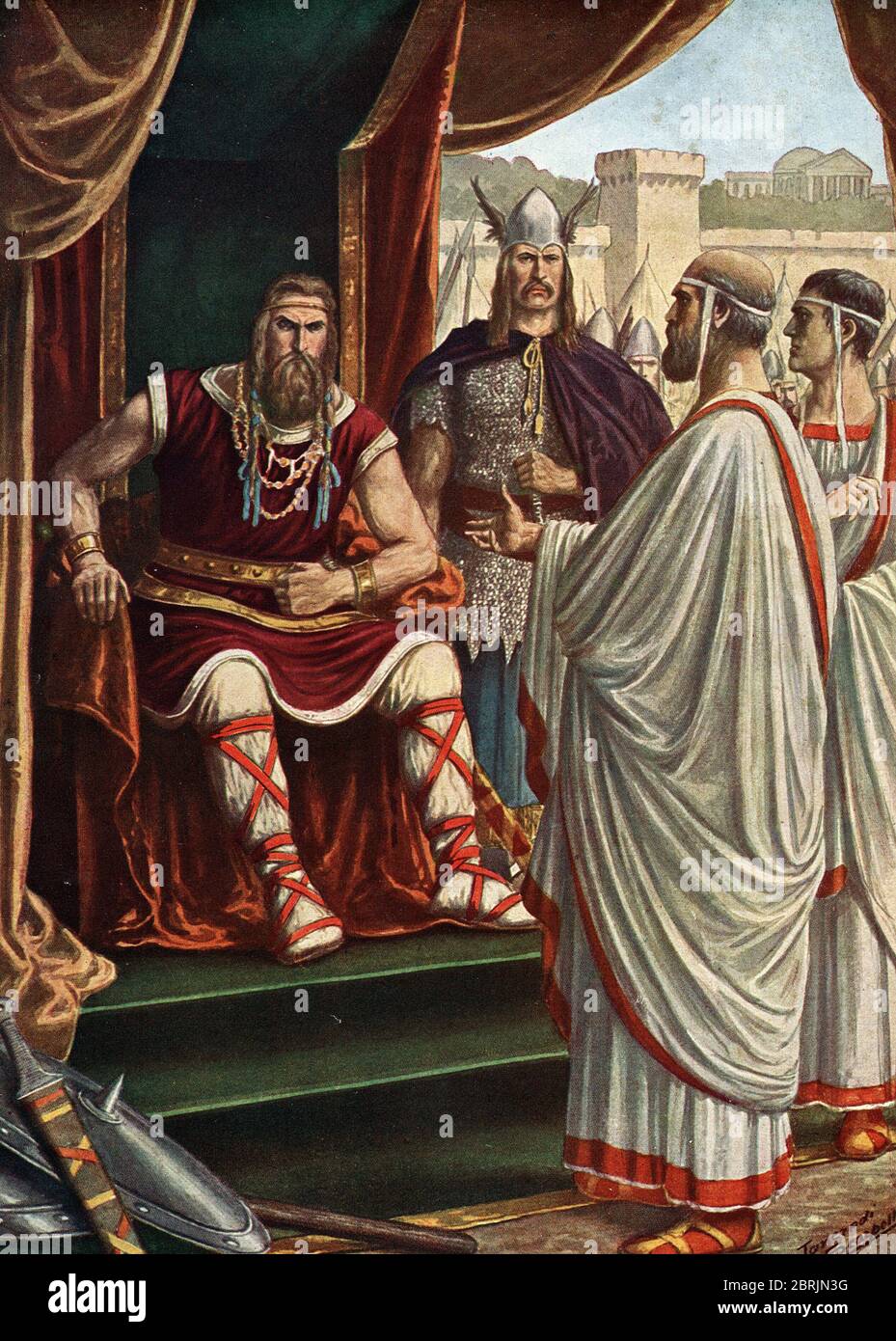 Invasions barbares, SAC de Rome : 'Le roi des wisigoths Alaric Ier (370 ...