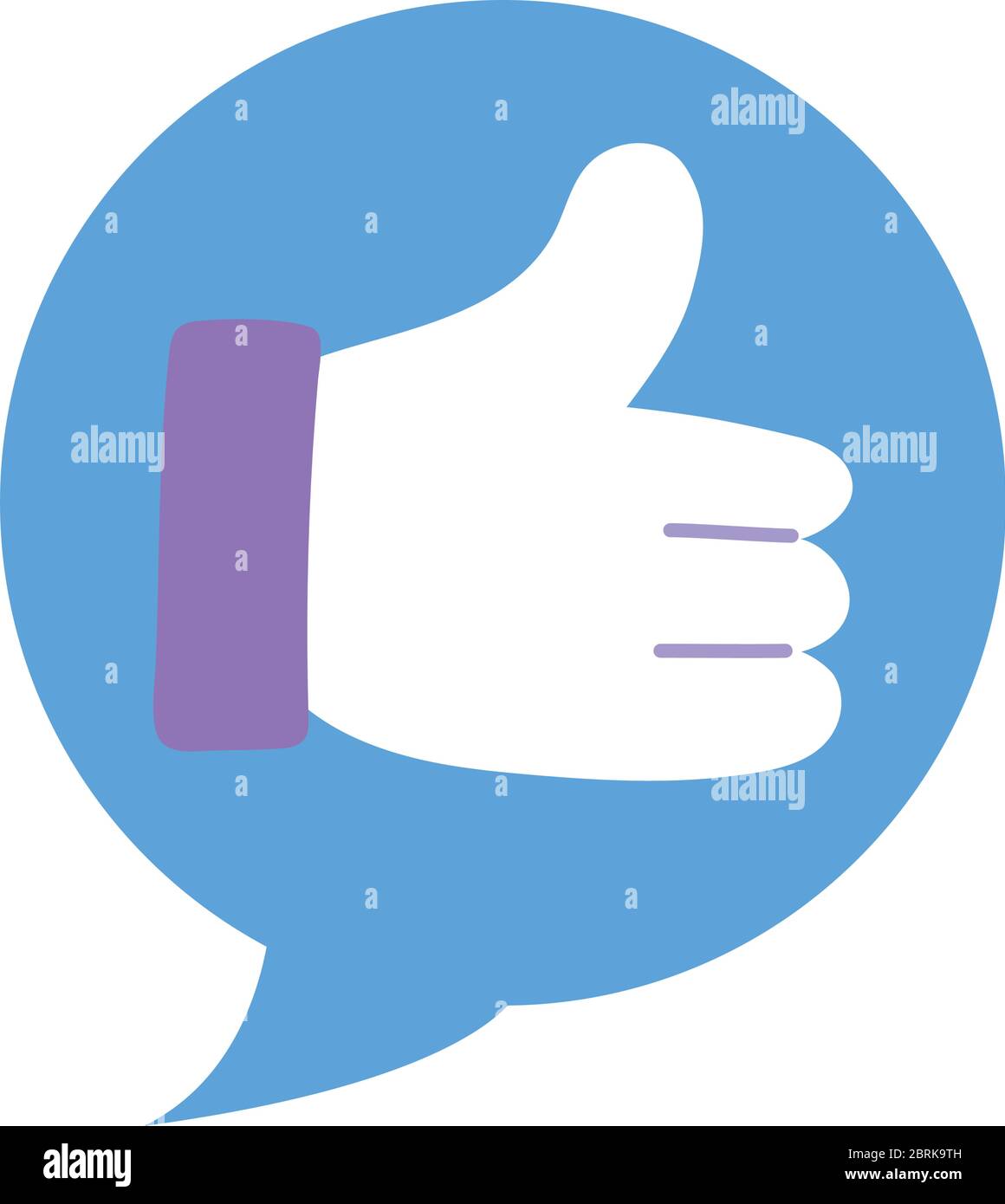 Daumen nach oben innen Blase Design, Social Media Web Multimedia und ...