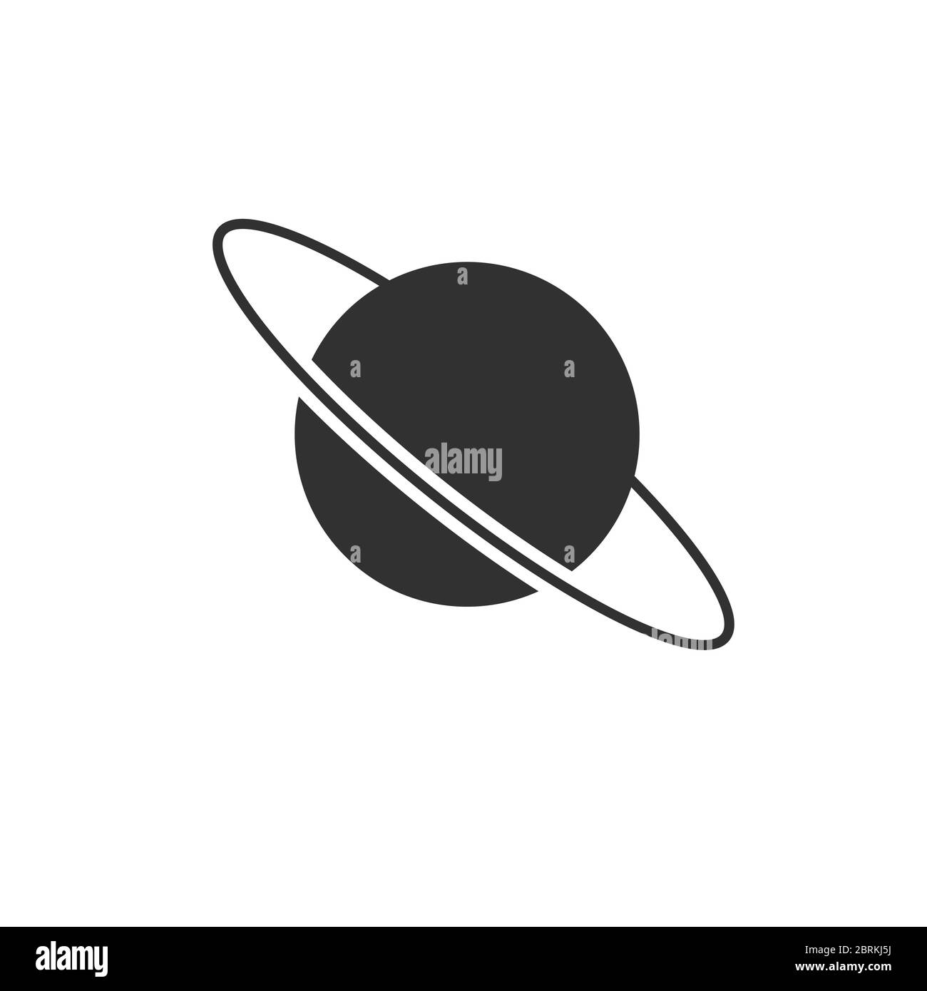 Vektor lila Planeten mit Ring Space Symbol. Stock Vektor Illustration ...