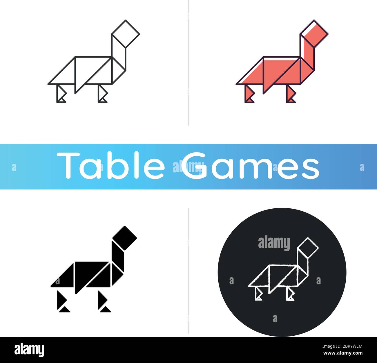 Tangram puzzle Stock-Vektorgrafiken kaufen - Alamy