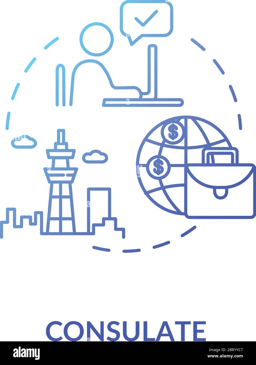 The consulate general Stock-Vektorgrafiken kaufen - Alamy