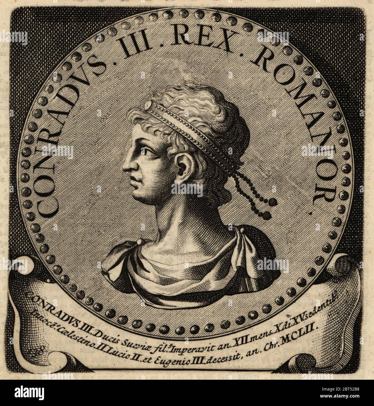 Kaiser Konrad III., 1093-1152. Conradus III., Ducis Sueviae, König von ...