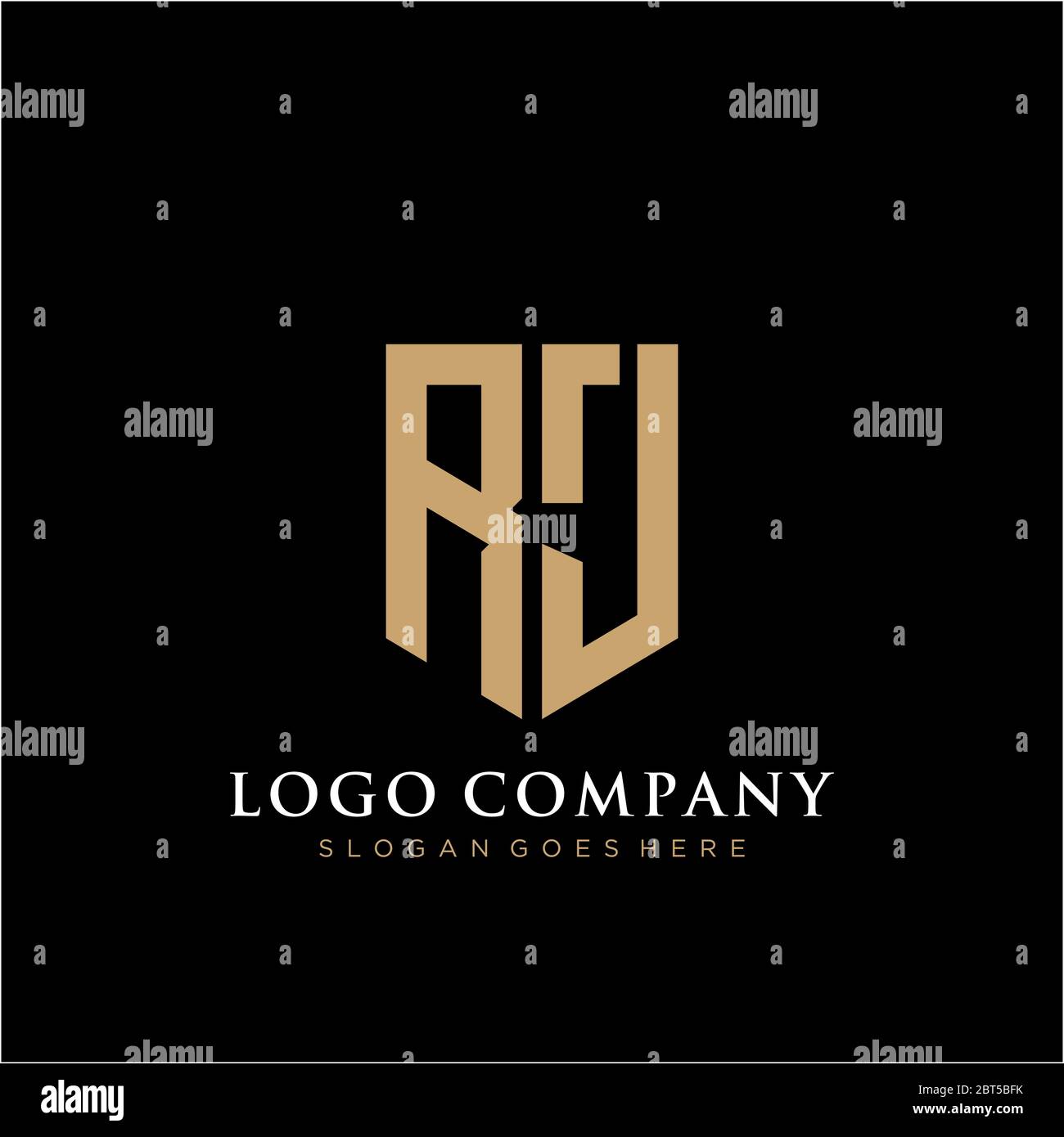 Rj logo design vektor vektoren -Fotos und -Bildmaterial in hoher ...