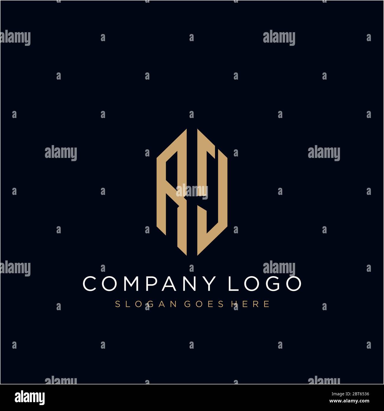 Rj logo design vektor vektoren -Fotos und -Bildmaterial in hoher ...