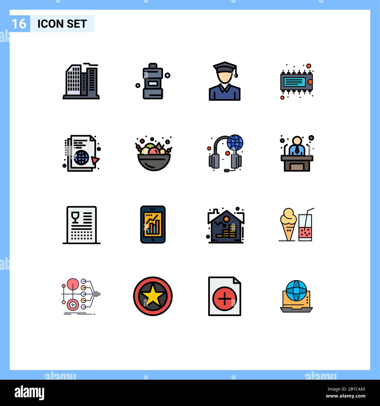 16 Kreative Symbole Moderne Zeichen und Symbole der Welt, Lernen, Kappe ...