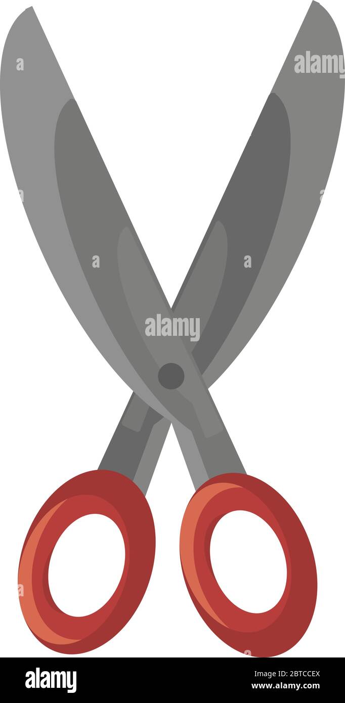 Cartoon illustration funny scissors Stock-Vektorgrafiken kaufen - Alamy