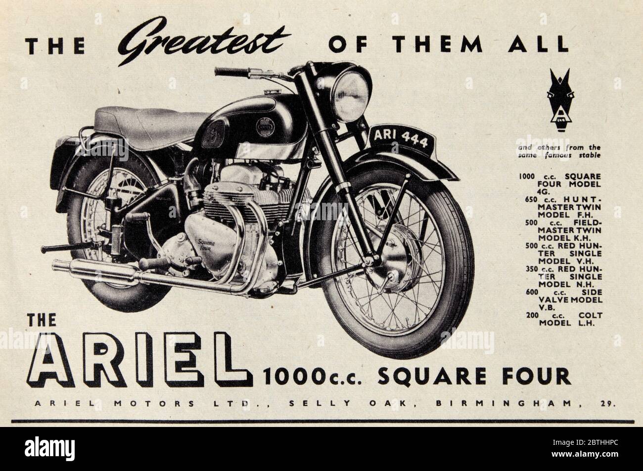 Ariel motors -Fotos und -Bildmaterial in hoher Auflösung – Alamy