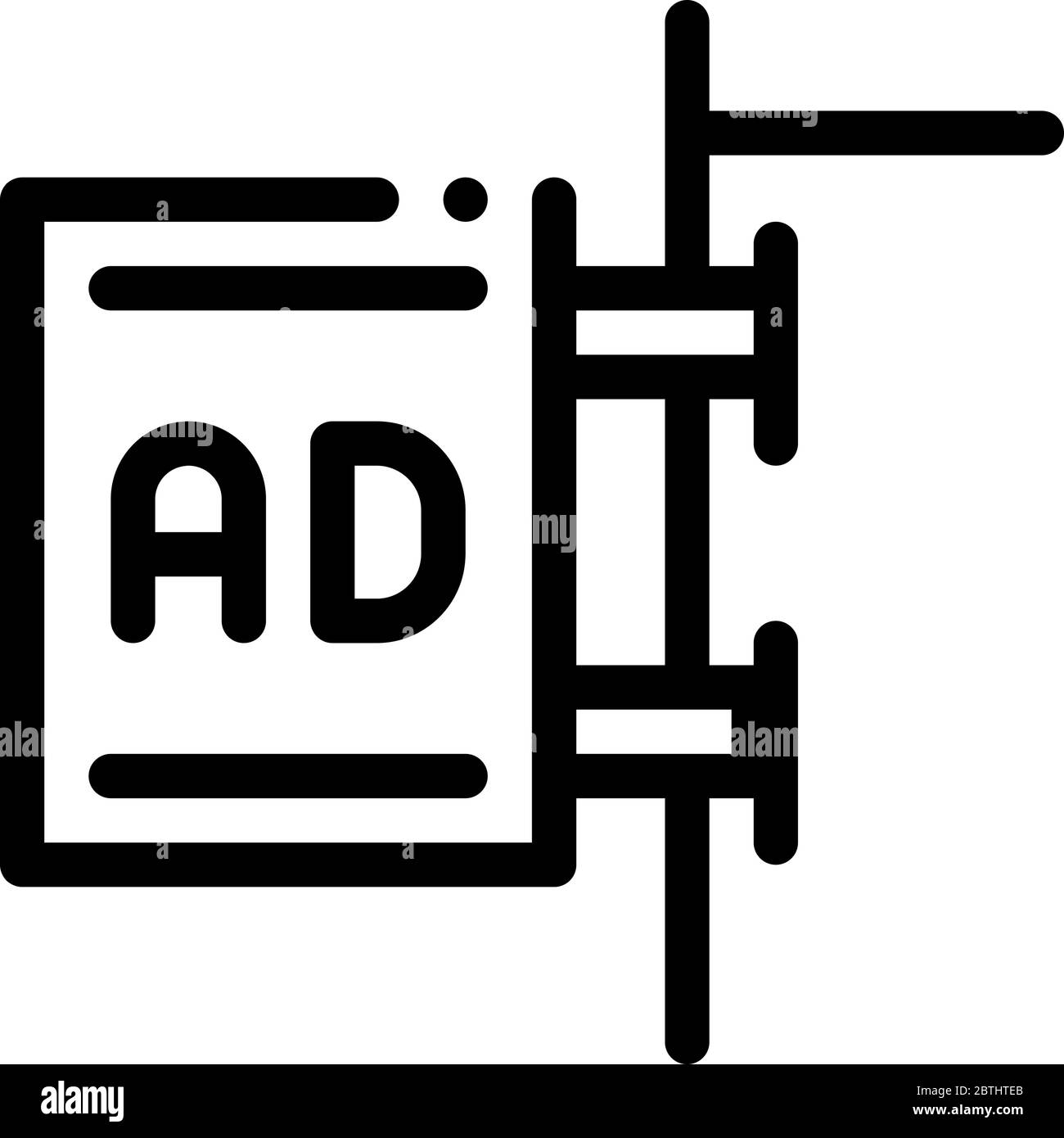 Werbeschilder zeichen Stock-Vektorgrafiken kaufen - Alamy