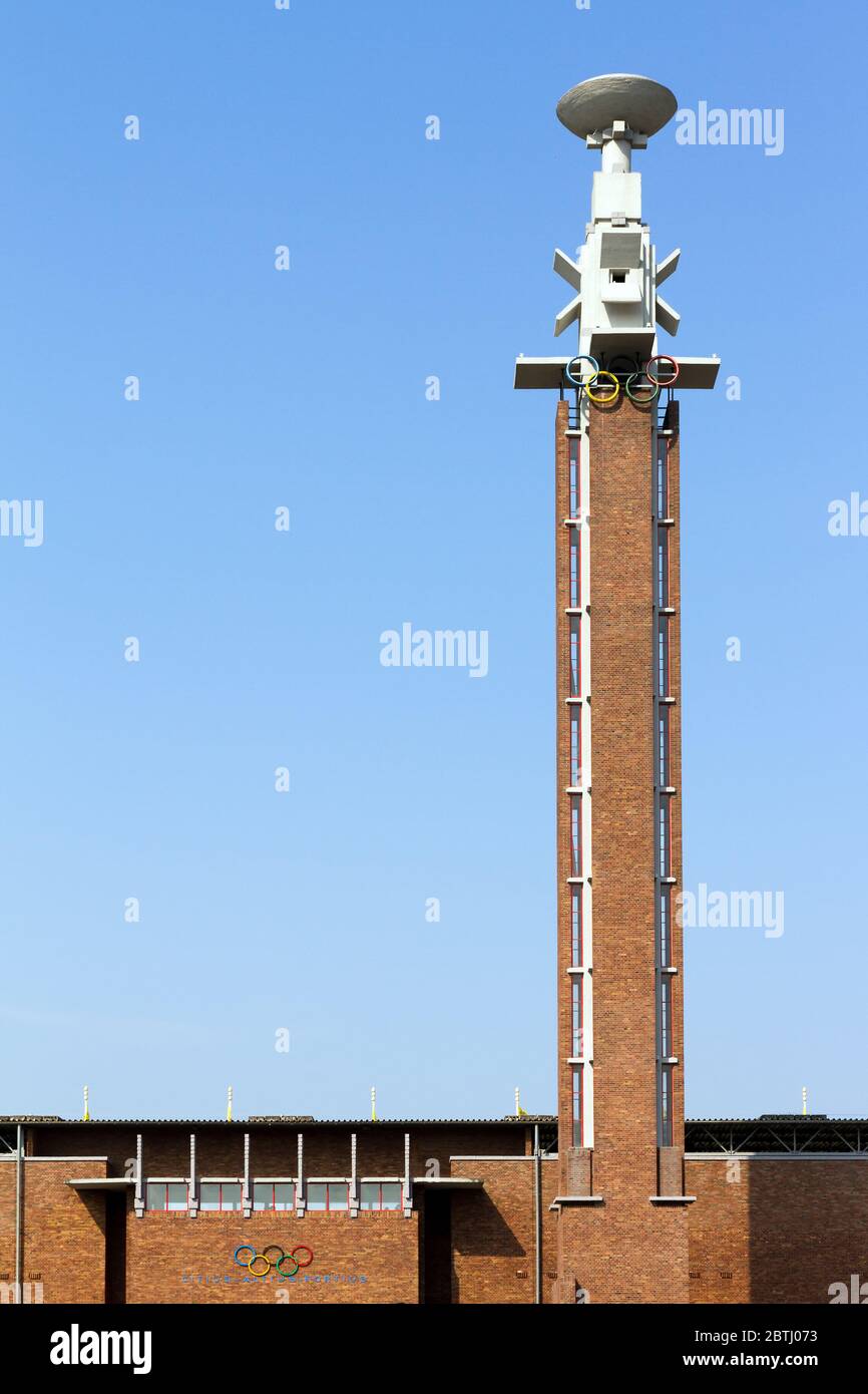 Amsterdamer Olympiastadion (Olympisch Stadion), wichtigste Stadion für ...