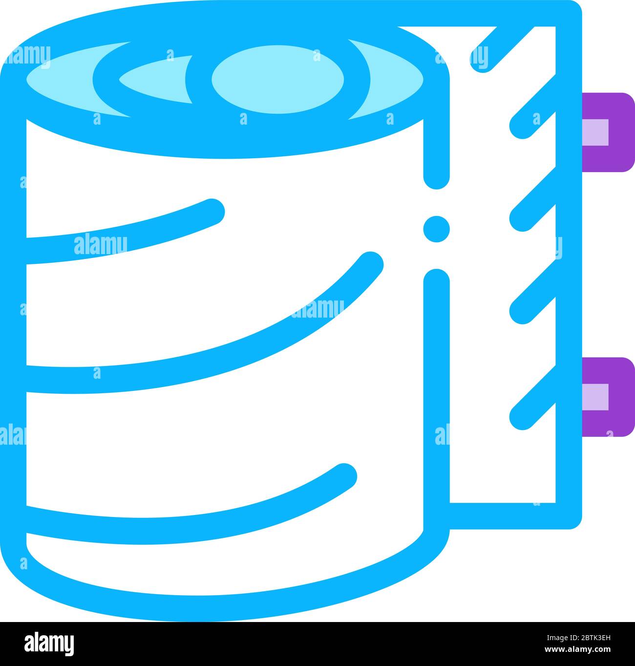 Medizinische Bandage Rolle Symbol Vektor-Kontur Illustration Stock ...