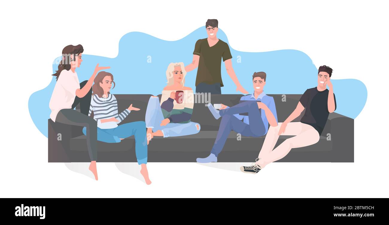 Frau auf sofa Stock-Vektorgrafiken kaufen - Alamy