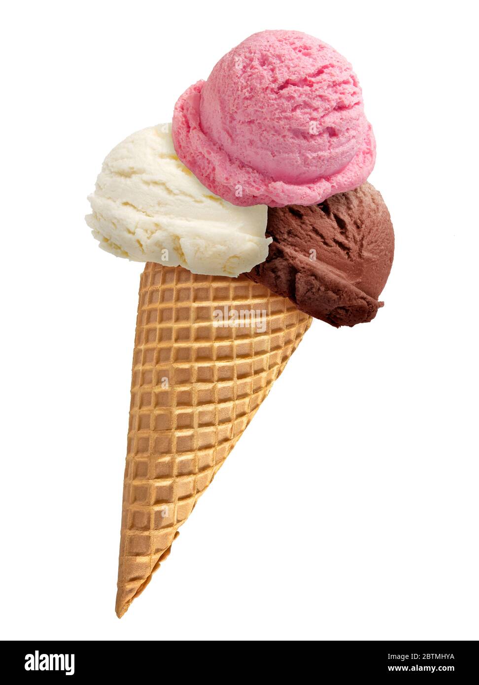 Eis Schoko Vanille Erdbeer