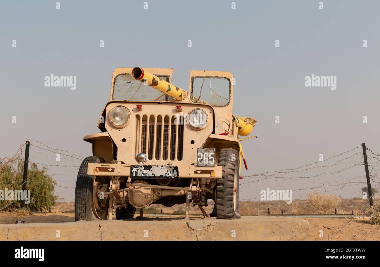 Der LKW und Jeep in der Schlacht von Longewala verwendet, die indische ...