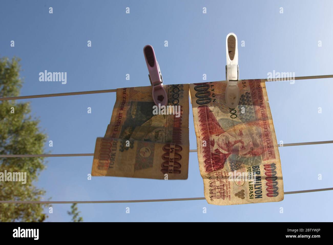 Türkische Lira Note 1 Million Lira, 1 Bir Milyon Türkische Lirasi, an ...