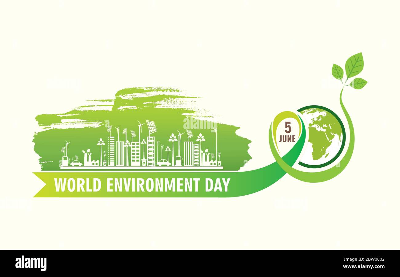 Kreative Vektor-Illustration der Welt Umwelt Tag Banner Design Stock ...
