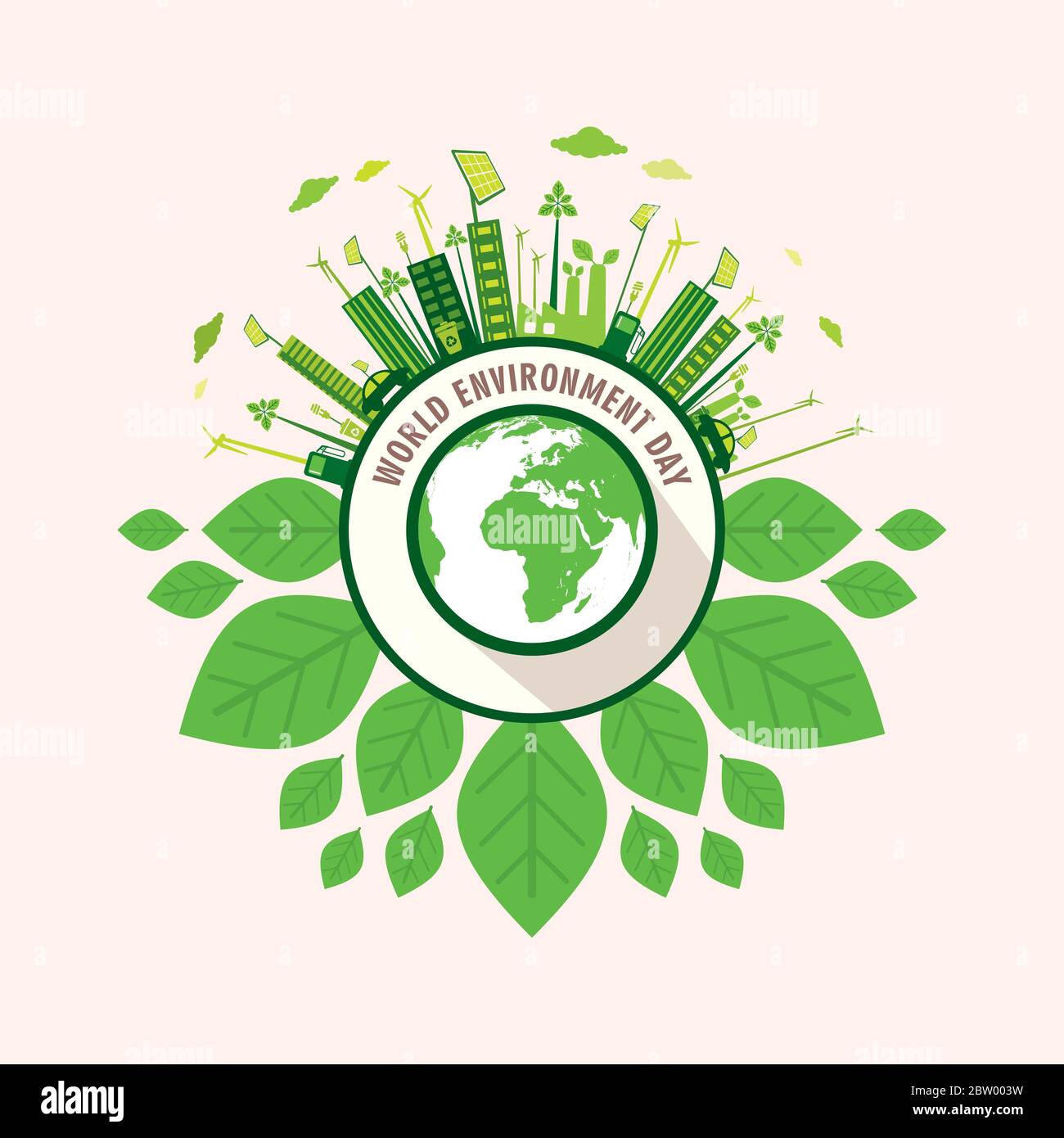 Kreative Vektor-Illustration der Welt Umwelt Tag Banner Design Stock ...