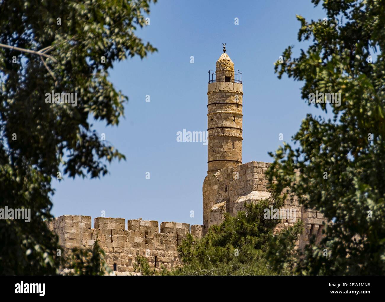 Turm von david migdal david Zitadelle Moschee und Museum in der Altstadt von jerusalem israel ...