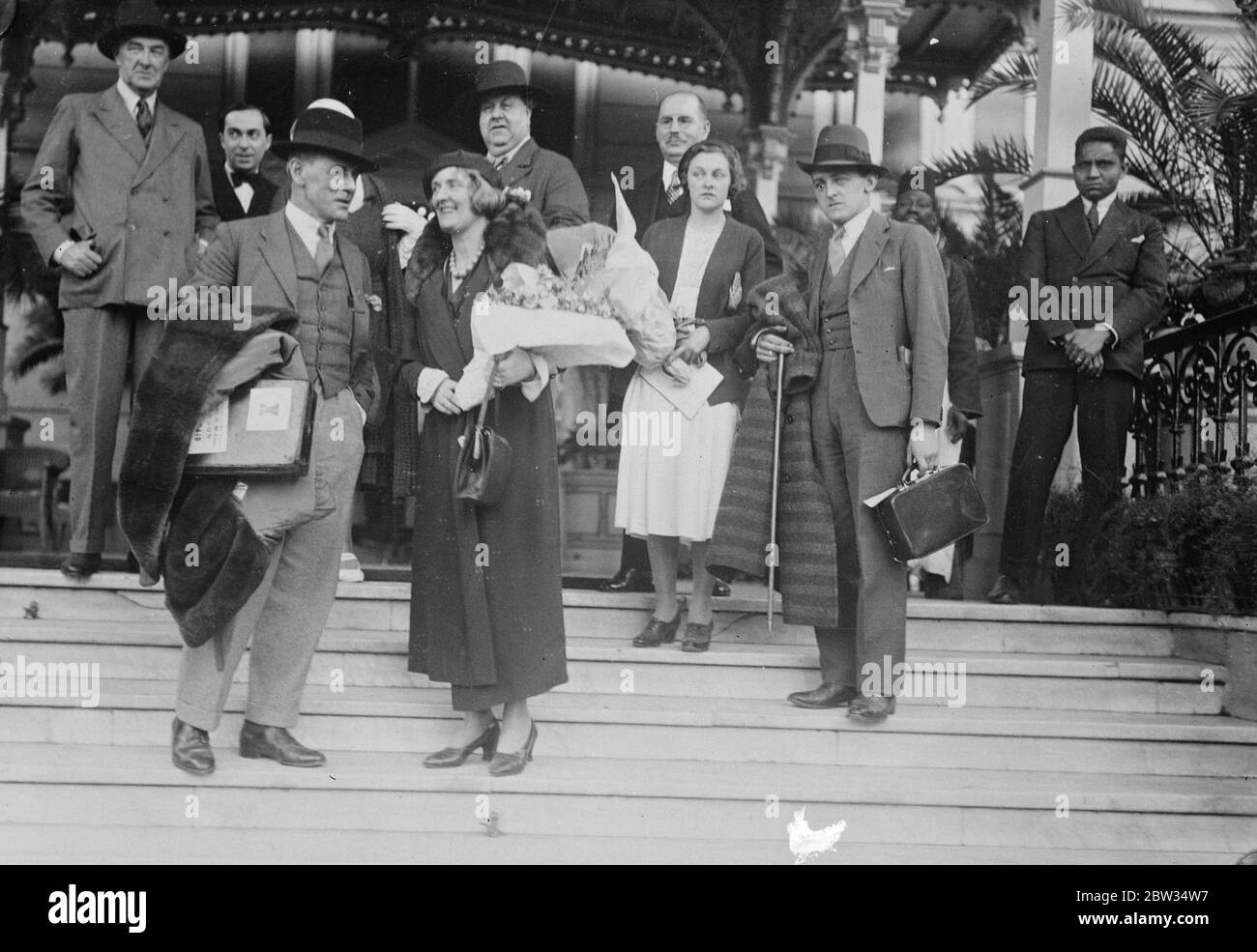 Dame Sybil Thorndike in Ägypten . Dame Sybil Thorndike und ihr Mann ...