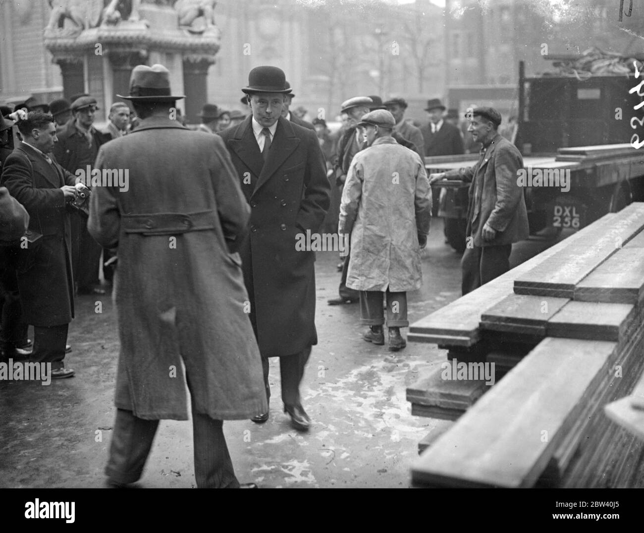 Duke of Norfolk kommt zur Krönungsprobe in Westminster Abbey an. Die ...
