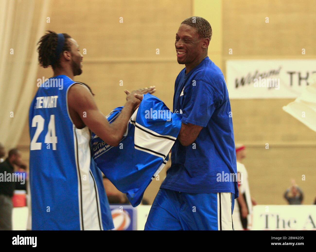 Dennis Rodman während der Genesis Brighton Bears vs Guildford Hitze im ...