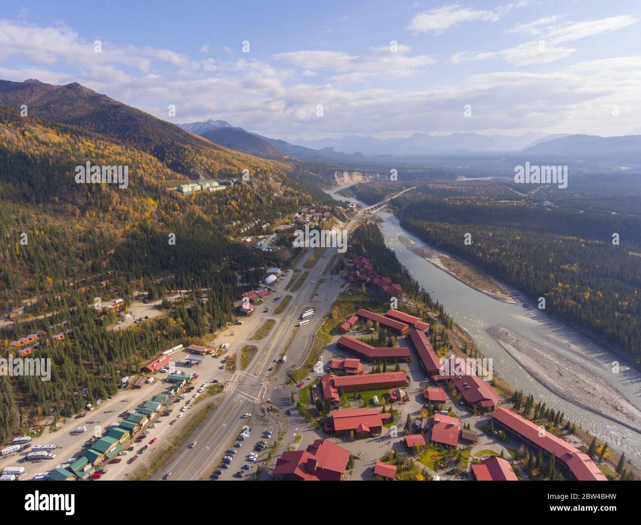 Drohnenansicht des alaska river -Fotos und -Bildmaterial in hoher ...