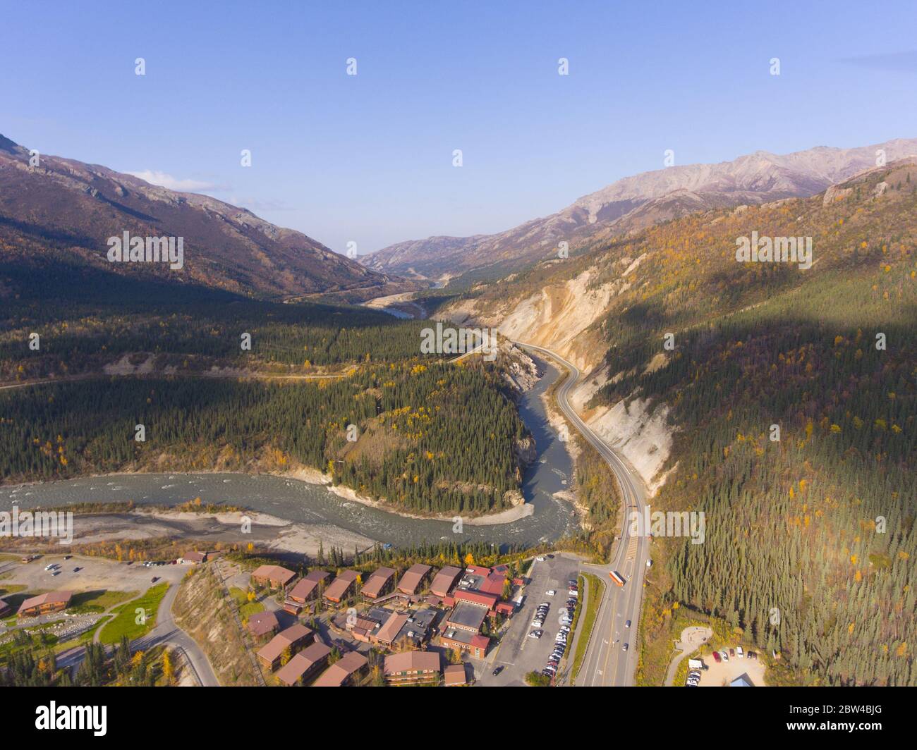 Drohnenansicht des alaska river -Fotos und -Bildmaterial in hoher ...